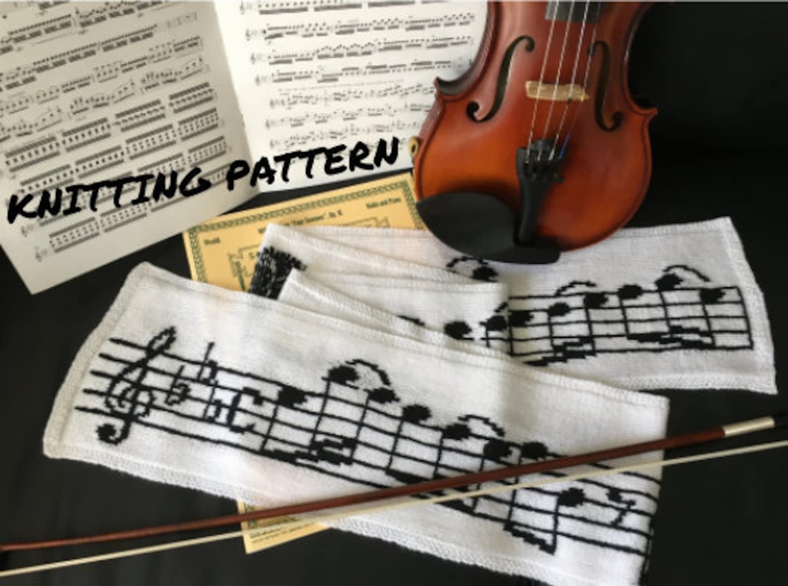 Winter Music Scarf - Knitting Pattern PDF - Etsy