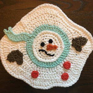 Snowman & Reindeer Potholders - Crochet Pattern PDF - Etsy