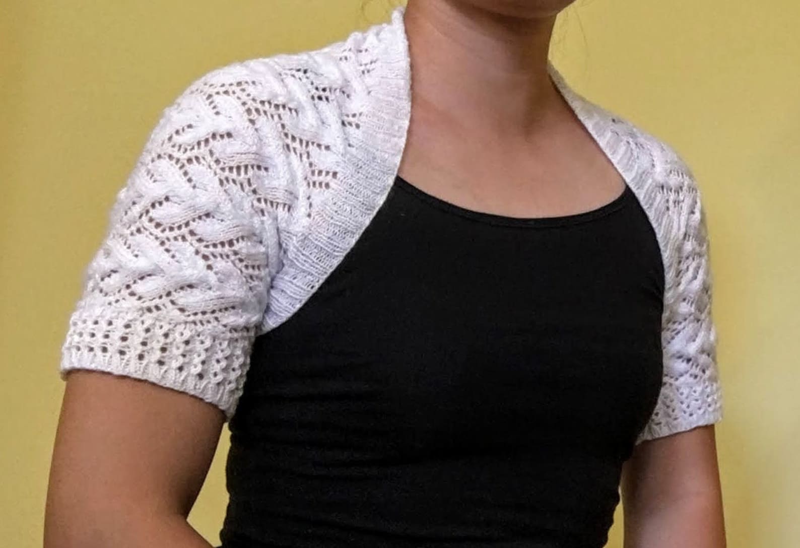 Lace Cabled Vine Shrug - Knitting Pattern PDF - Etsy