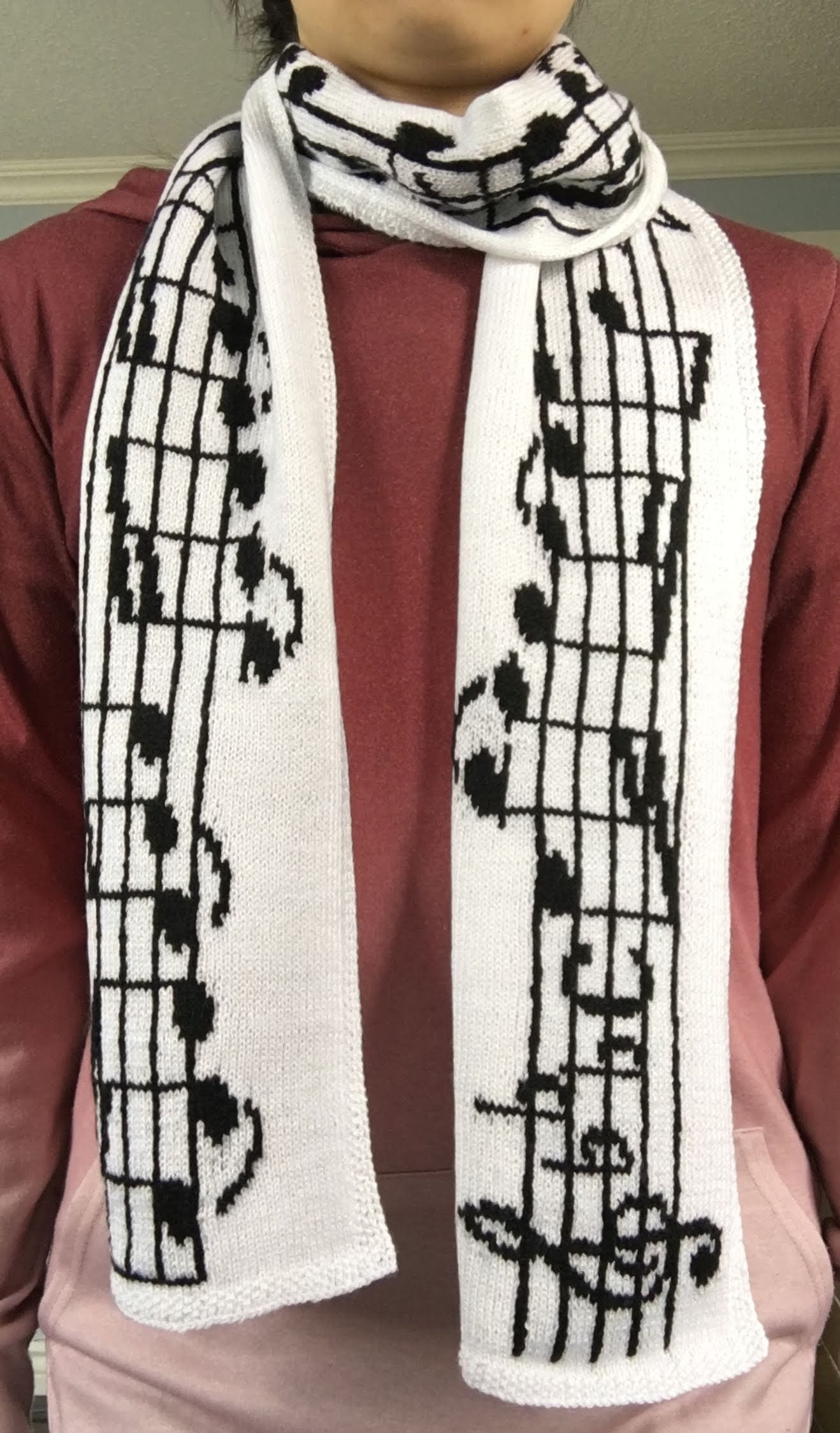 Winter Music Scarf - Knitting Pattern PDF - Etsy