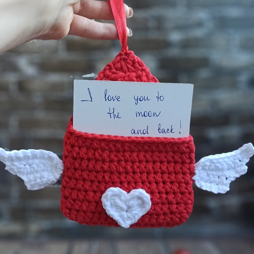 Valentine's Day Crochet Pattern PDF Valentine Day Card | Etsy