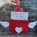 Valentine's Day Crochet Pattern PDF Valentine Day Card - Etsy