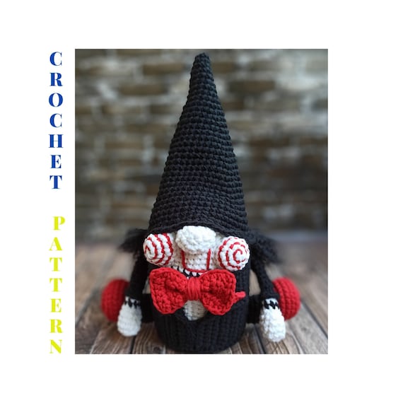 Horror Gnome Crochet Pattern Creepy Tutorial Gonk Pattern - Etsy