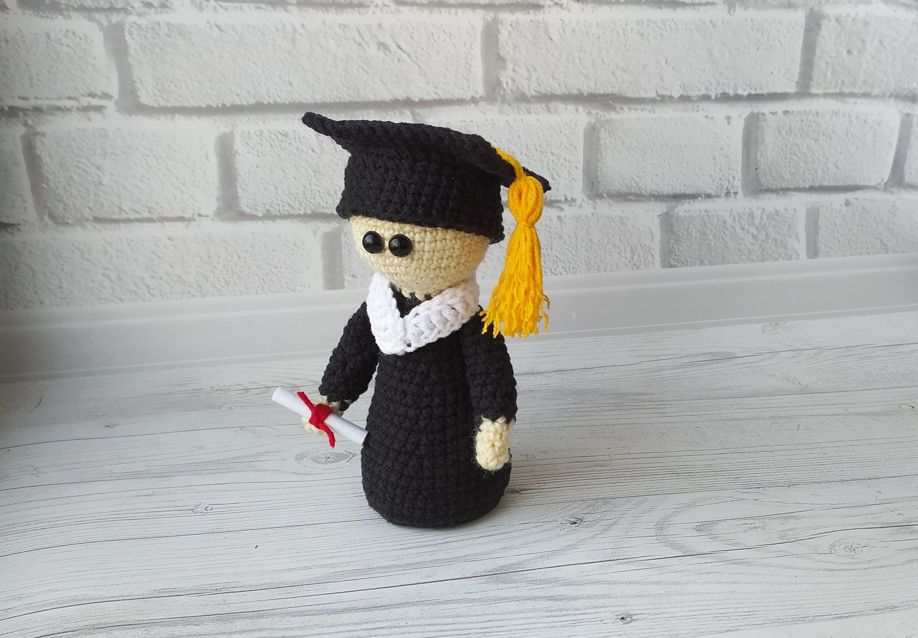 Graduation Doll Crochet Pattern Graduate Doll Toy Crochet Pattern ...