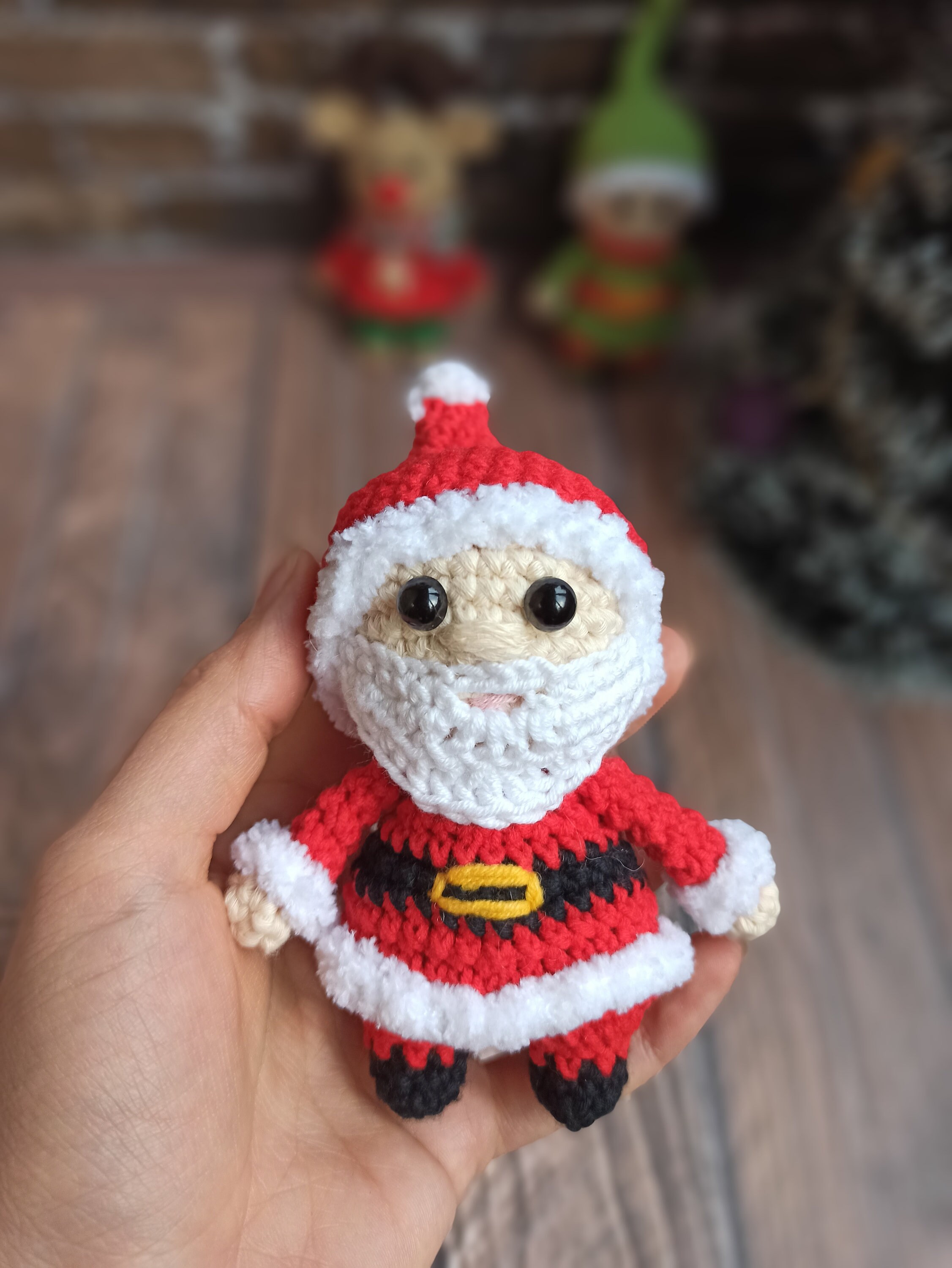 Santa Claus Crochet Pattern Little Christmas Santa Crochet Toy | Etsy