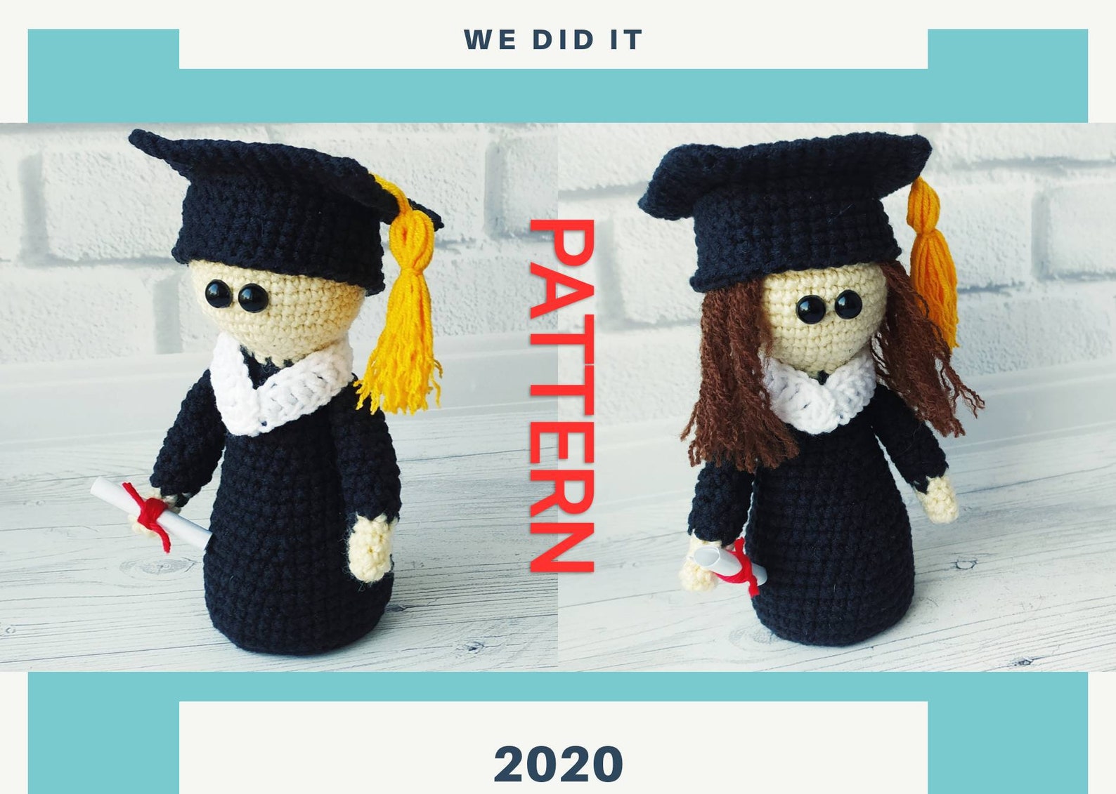Graduation Doll Crochet Pattern Graduate Doll Toy Crochet Pattern ...