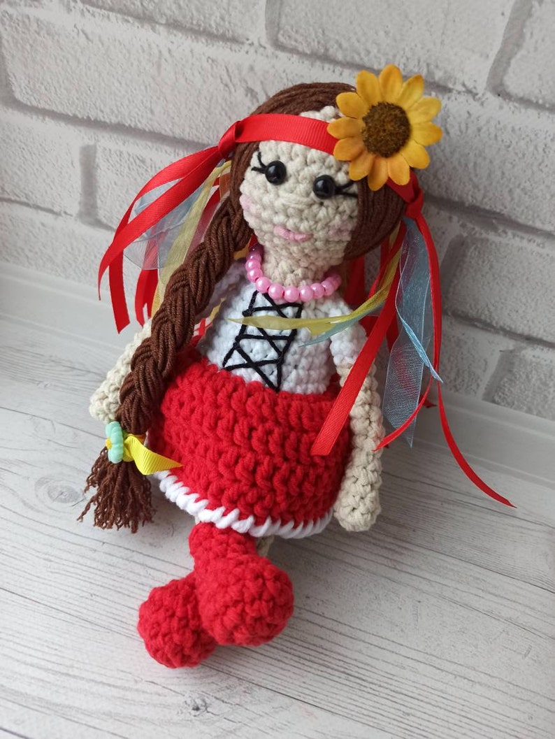 Ukrainian Doll Crochet Pattern Stay With Ukraine Crochet Doll - Etsy