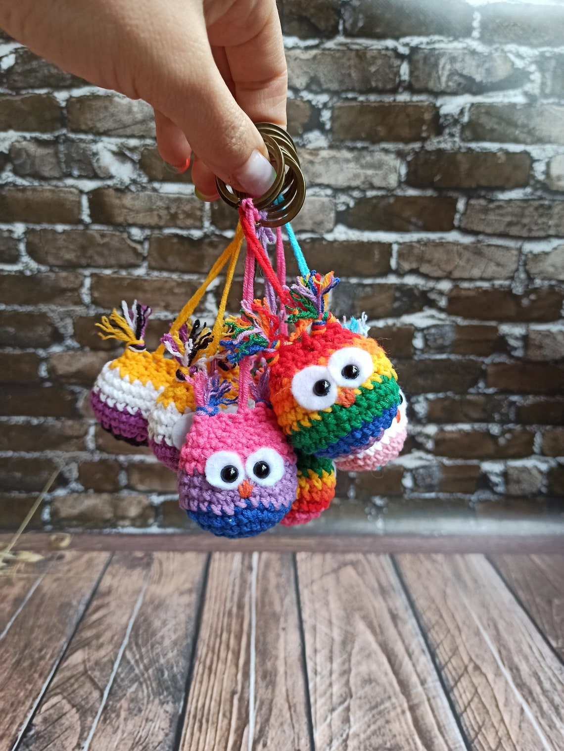 Owl Crochet pattern Cute keychain crochet pattern Bird crochet | Etsy
