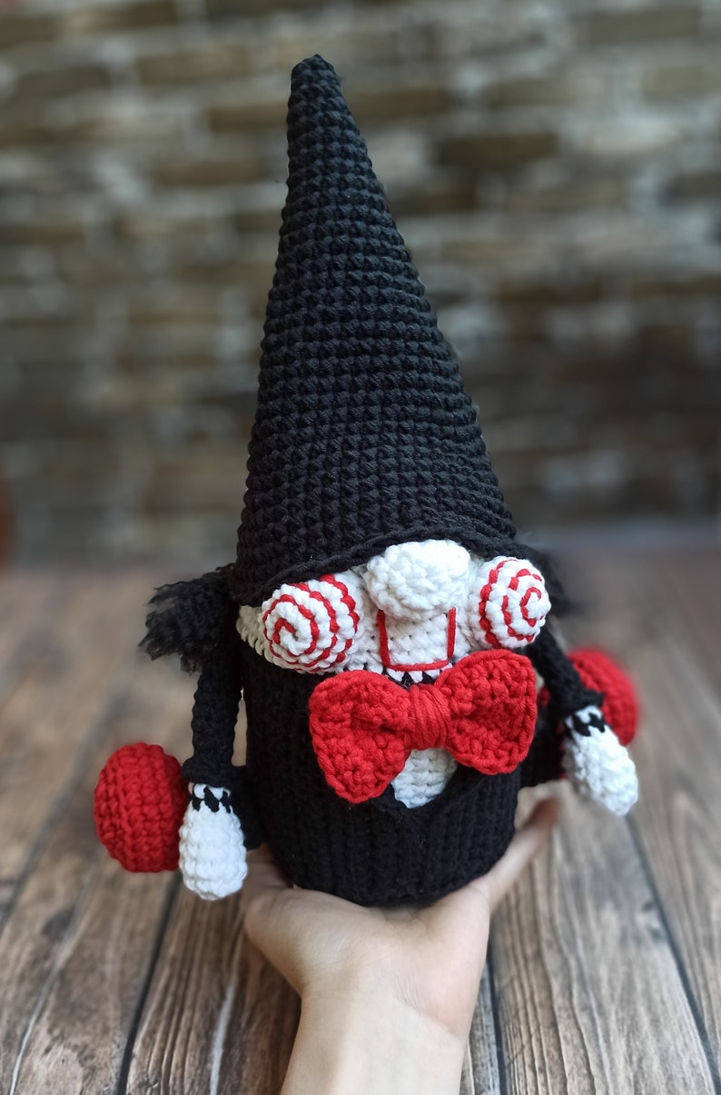 Horror Gnome Crochet Pattern Creepy Tutorial Gonk Pattern - Etsy