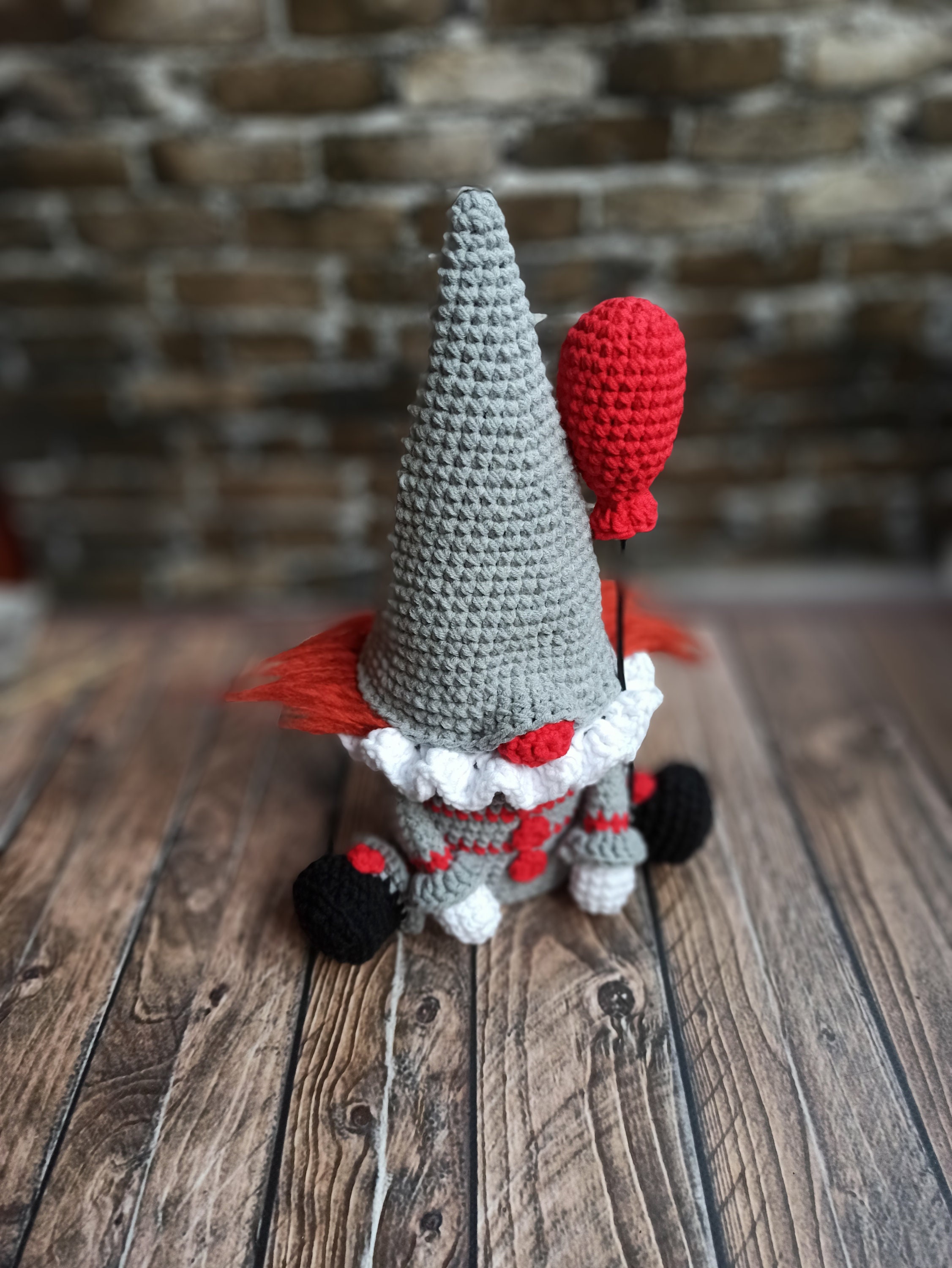 Creepy clown gnome home decor Halloween Gnome Nordic gnome | Etsy