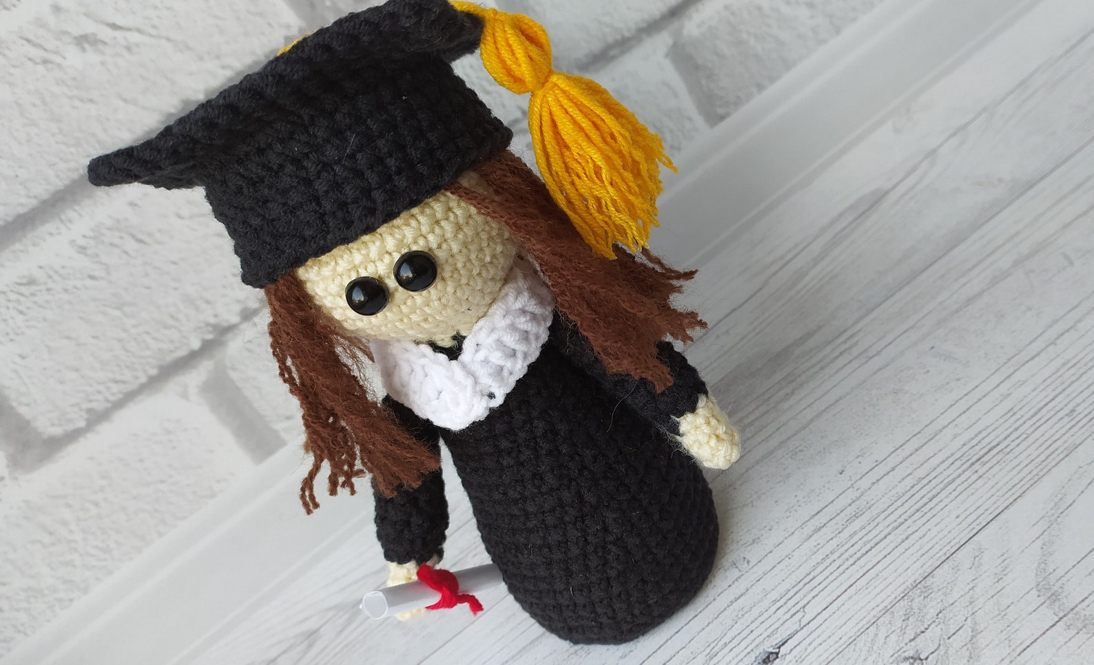 Graduation Doll Crochet Pattern Graduate Doll Toy Crochet Pattern ...
