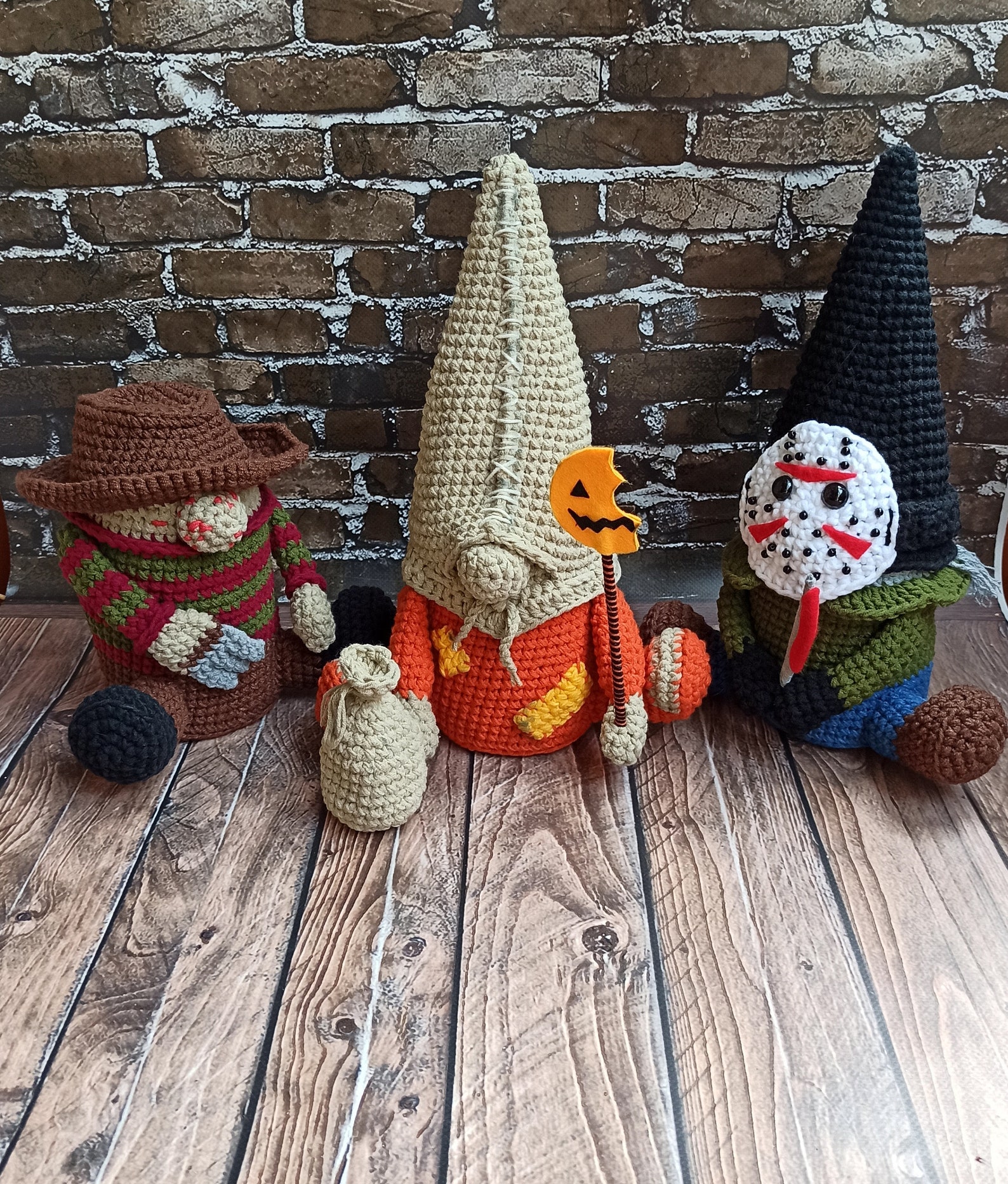 Set of 5 Horror Gnomes Crochet Patterns Clown Gnome Tutorial - Etsy