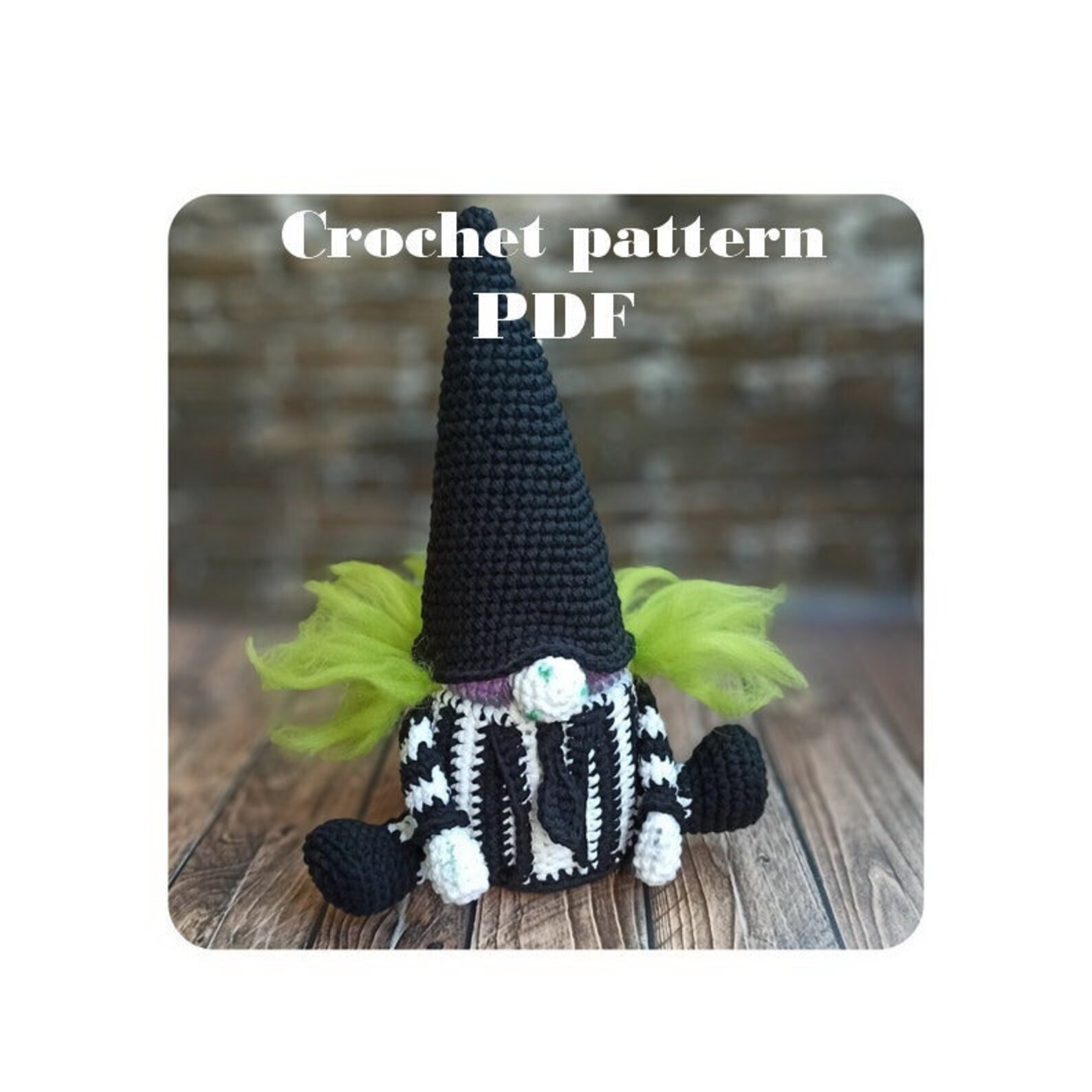 Horror Gnome Crochet Pattern Creepy Tutorial Gonk Pattern - Etsy