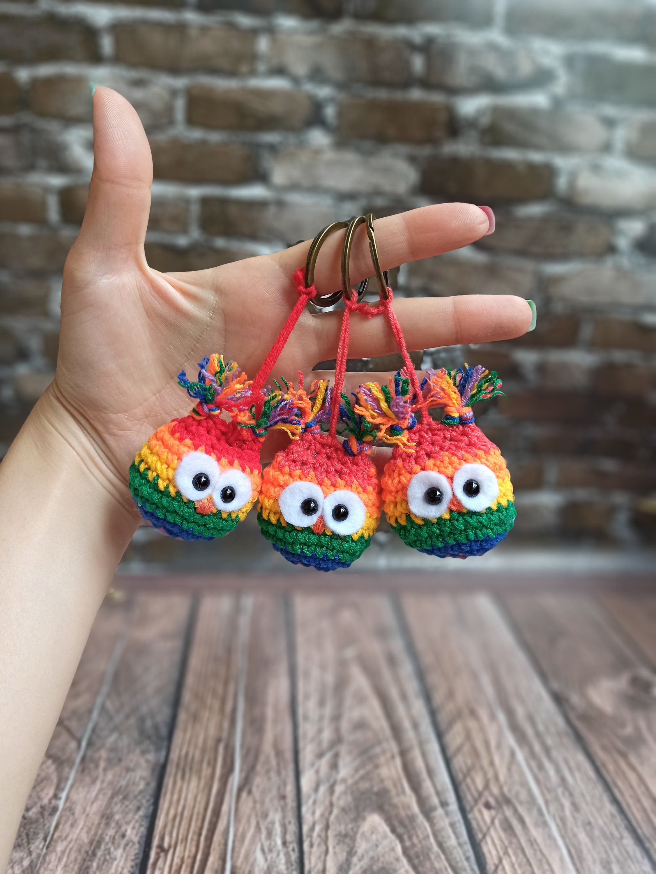 Owl Crochet pattern Cute keychain crochet pattern Bird crochet | Etsy