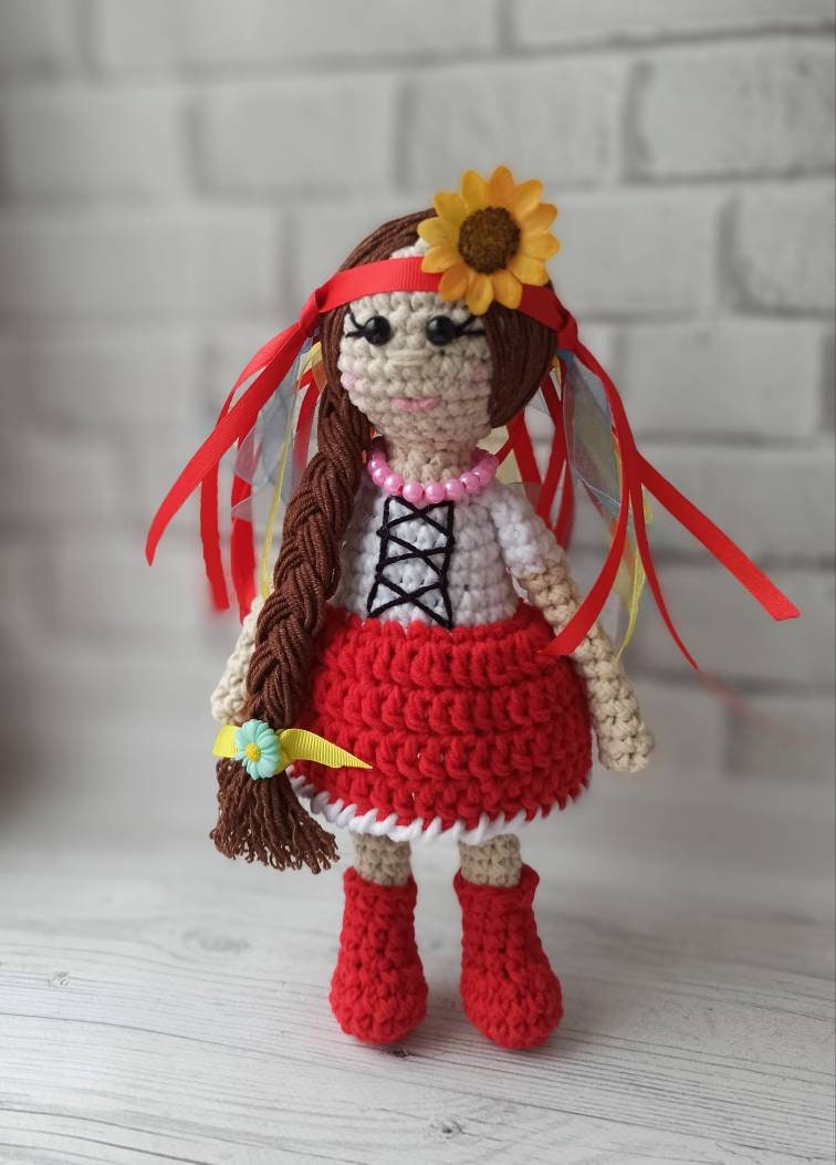 Ukrainian Doll Crochet Pattern Stay With Ukraine Crochet Doll - Etsy