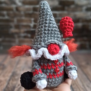 Mini Creepy Gnome Crochet Pattern Clown Tutorial Gonk Crochet Pattern ...