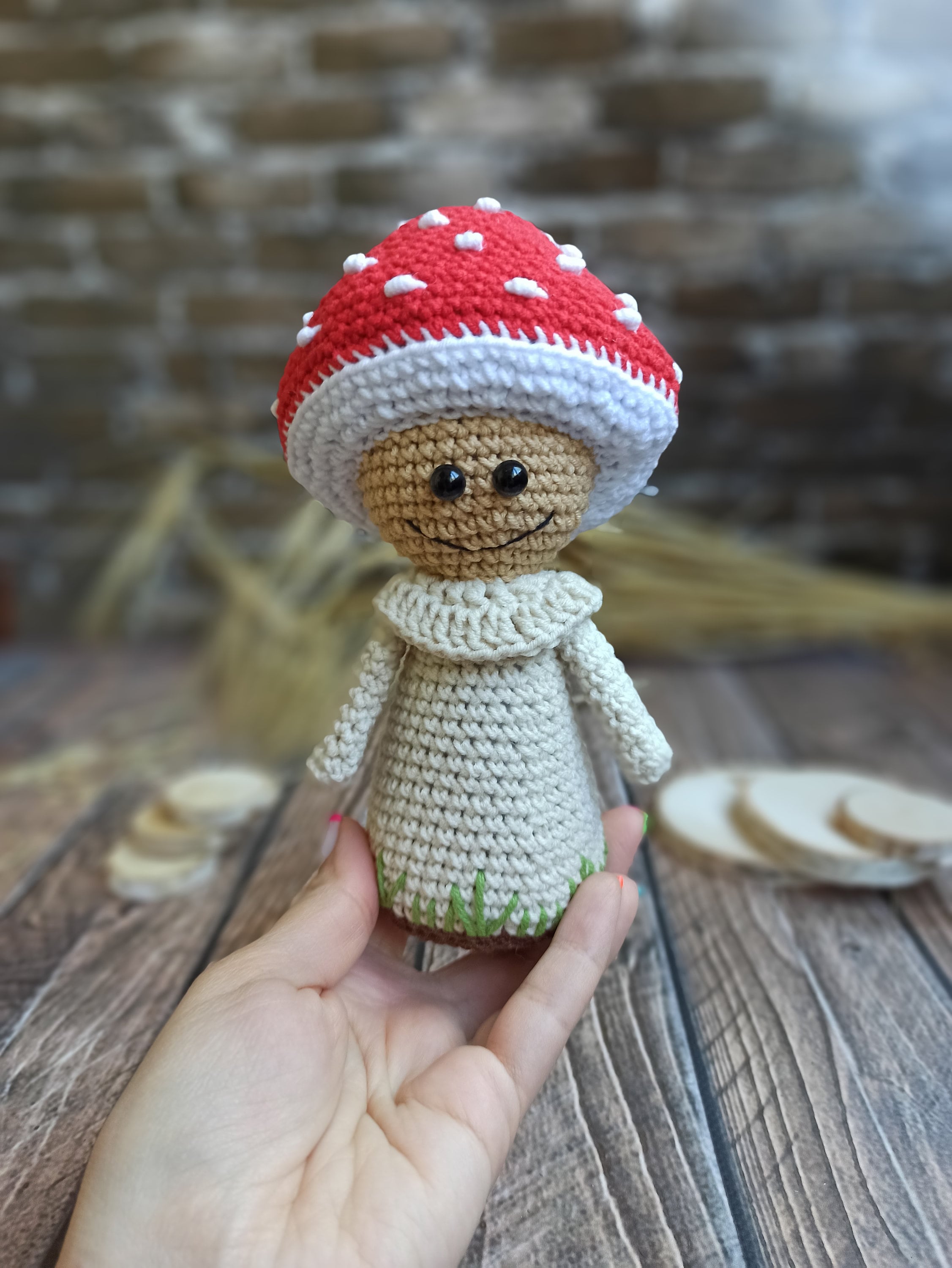 Mushroom crochet pattern toadstool Amigurumi mushroom crochet | Etsy