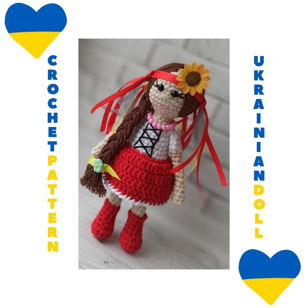 Ukrainian Doll Crochet Pattern Stay With Ukraine Crochet Doll National ...