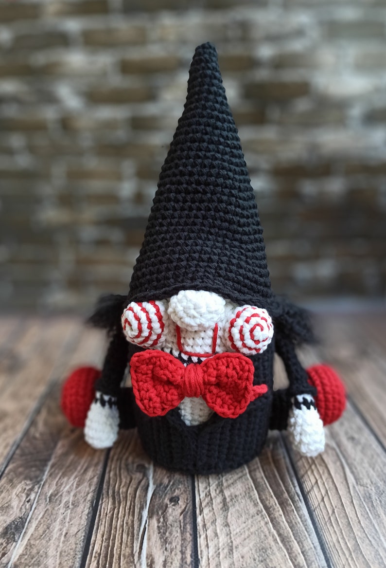 Horror Gnome Crochet Pattern Creepy Tutorial Gonk Pattern - Etsy