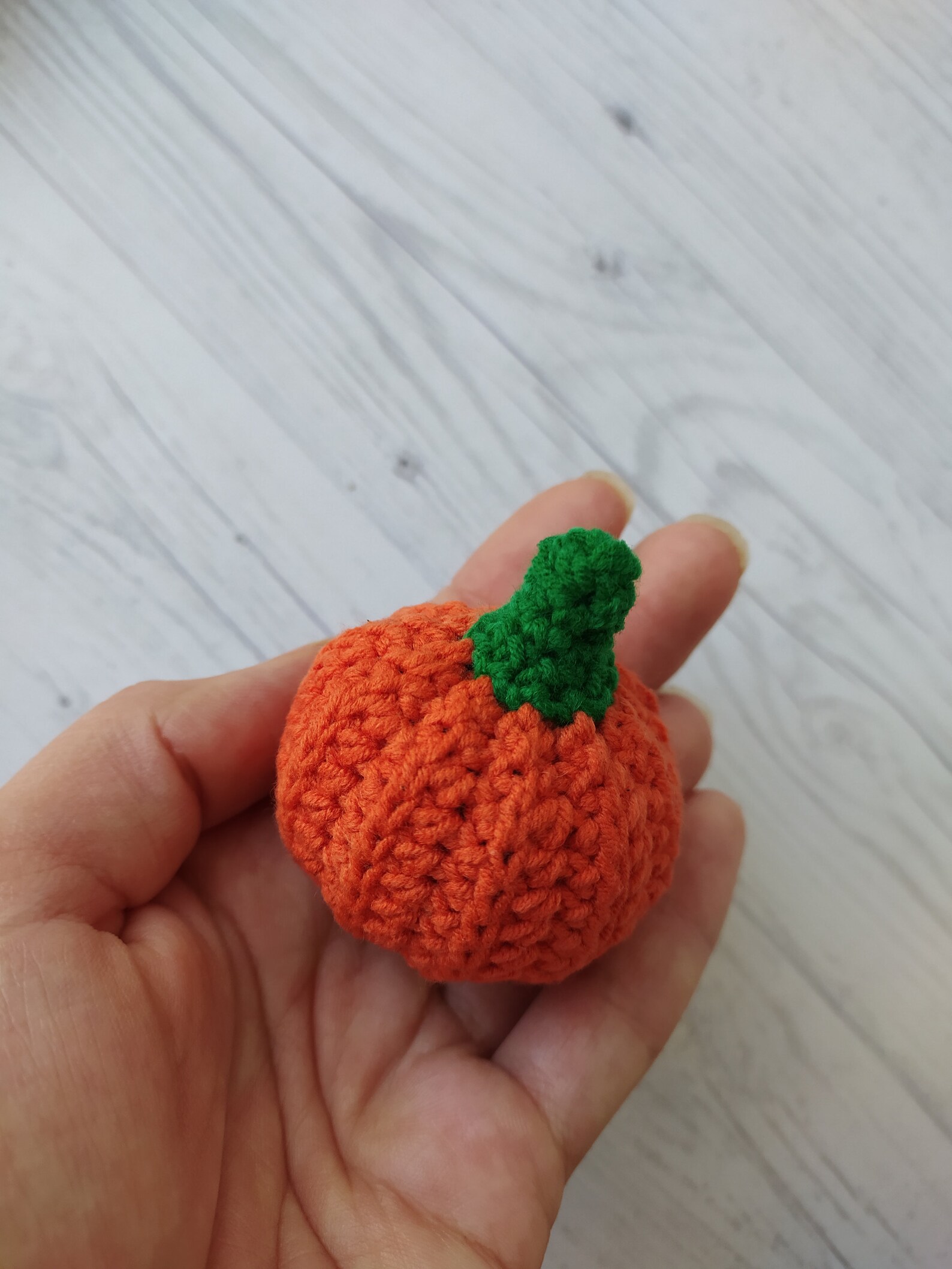 Crochet Pumpkin Keychain Pattern: Halloween Amigurumi Toy (PDF Pattern ...