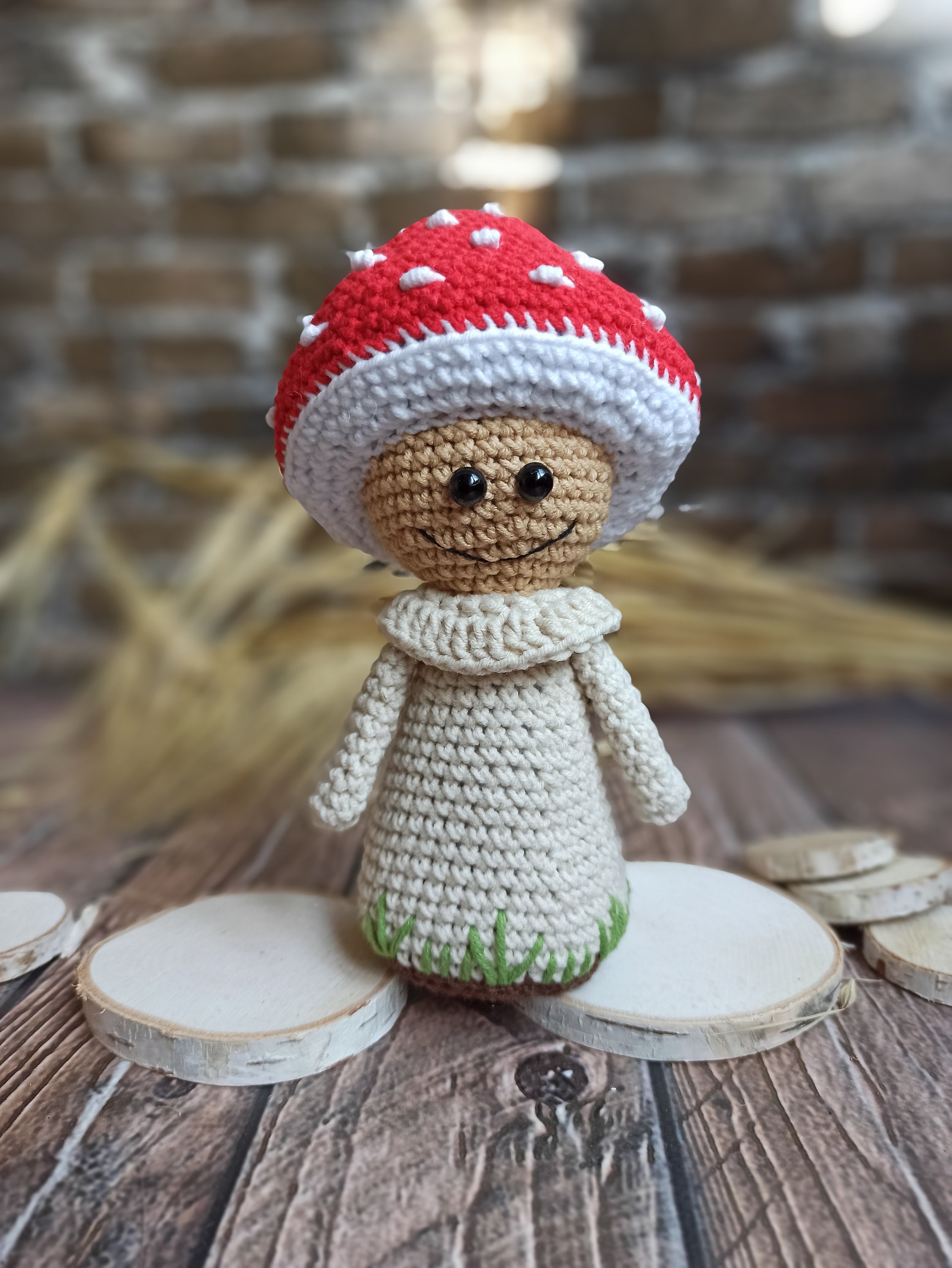 Mushroom crochet pattern toadstool Amigurumi mushroom crochet | Etsy