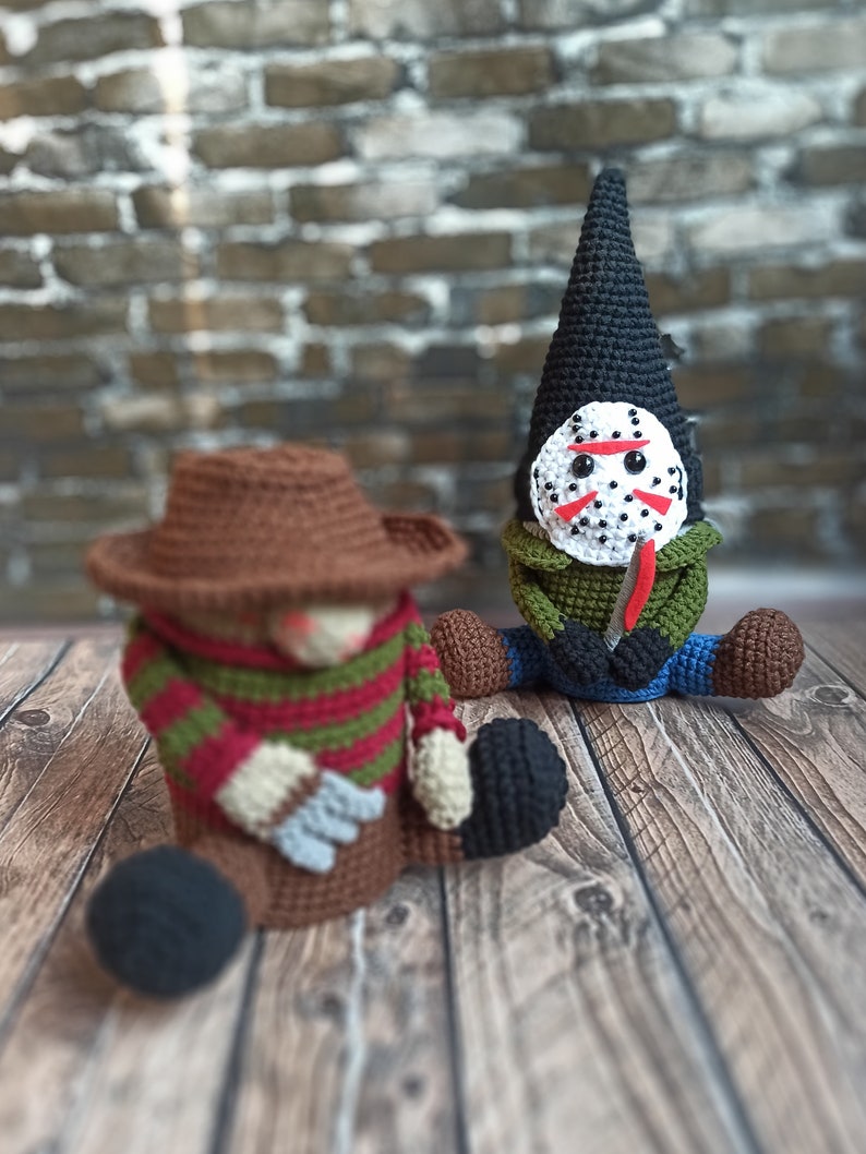 Set of 5 Horror Gnomes Crochet Patterns Clown Gnome Tutorial - Etsy
