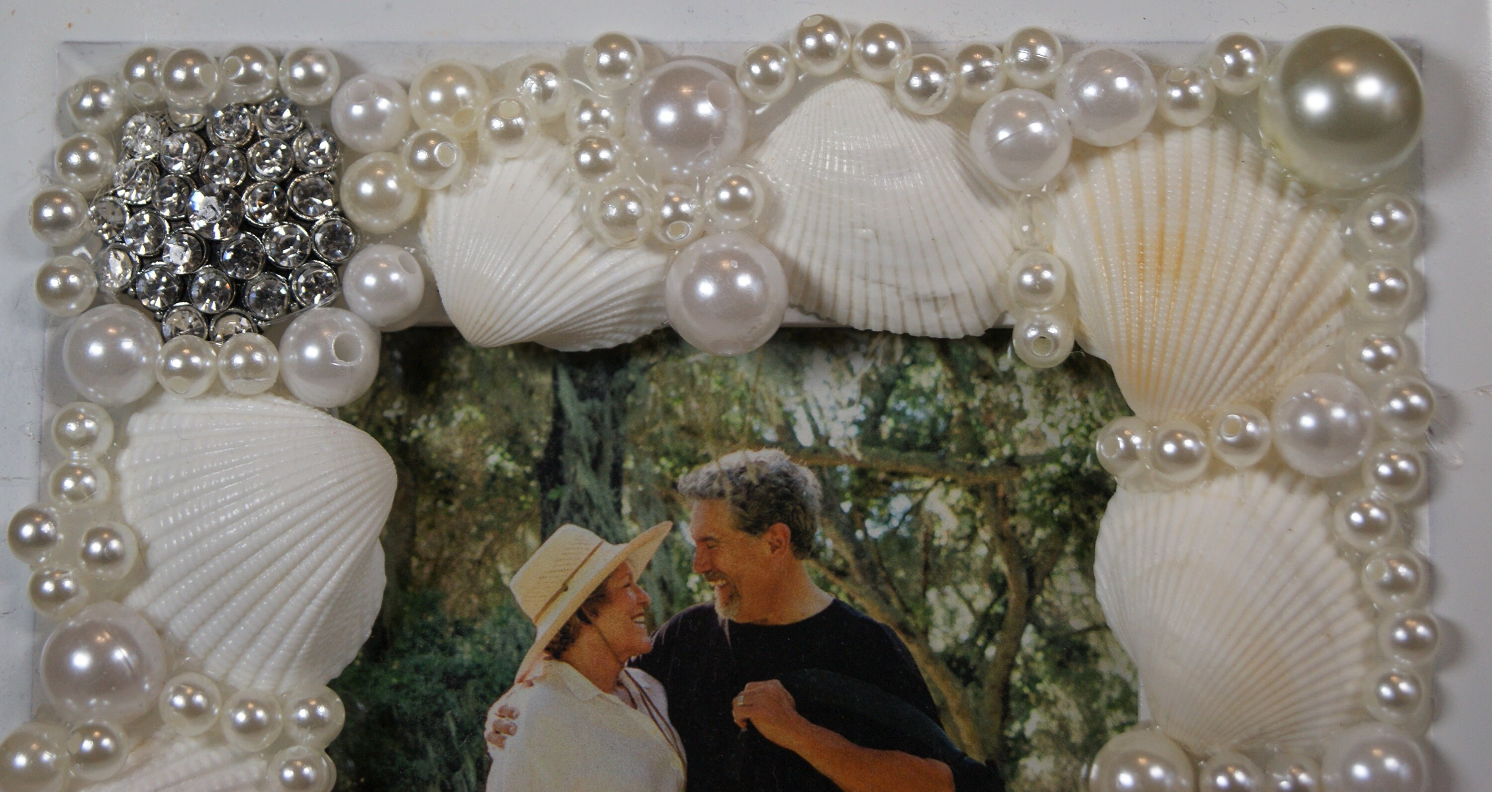 Frame With Shells, Wedding Photo Frame, Anniversary Photo Frame ...