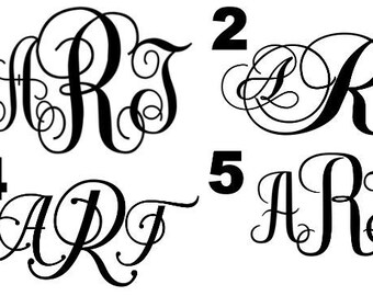 Monogrammed initials | Etsy