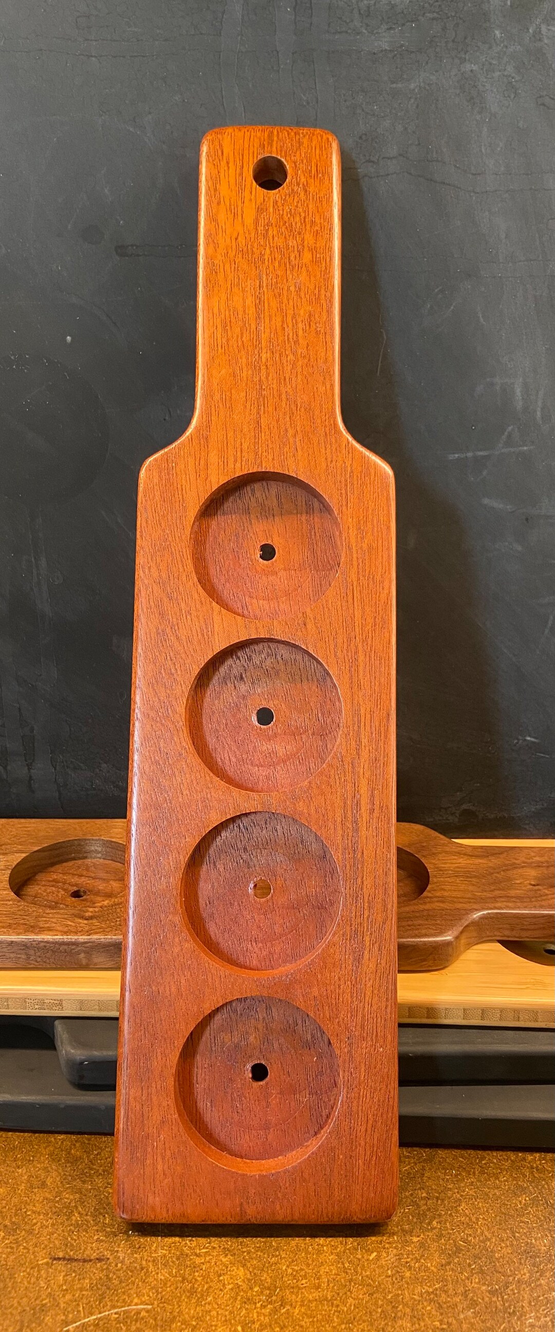 Mahogany Beer Sampler Flight Paddle Plus Four 5 Oz Taster Glasses - Etsy