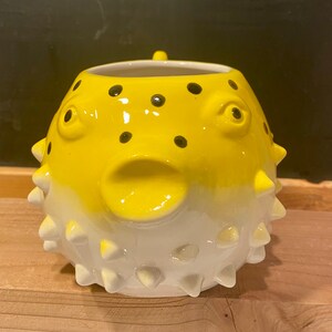 Pufferfish Blowfish Tiki Ceramic Bowl Candy Dish Ice Cream Bowl - Etsy