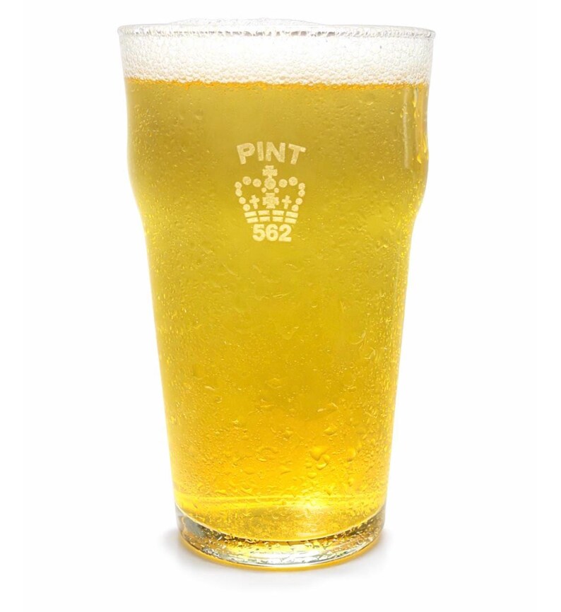 British Crown Imperial Pint Glass Etched England Beer Glass 20 Oz - Etsy
