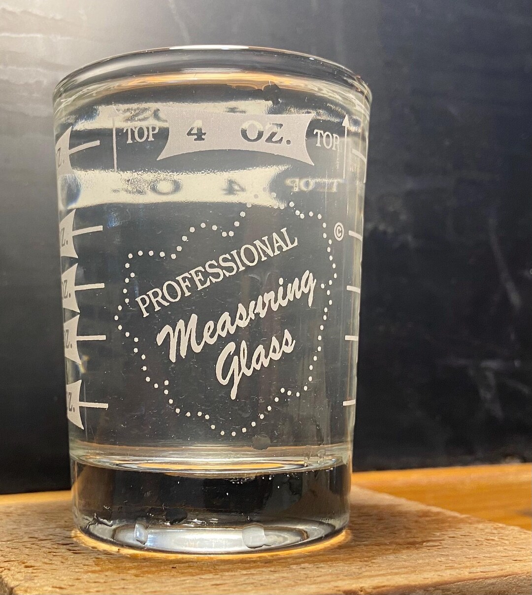 Bartending Professional Measuring Glass Measure Pourer .5 Oz to 4 Ounce ...