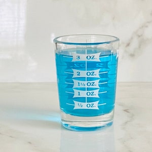 4 ounce Shot Glass Measuring Glass Cocktails Ounce Measure | Etsy