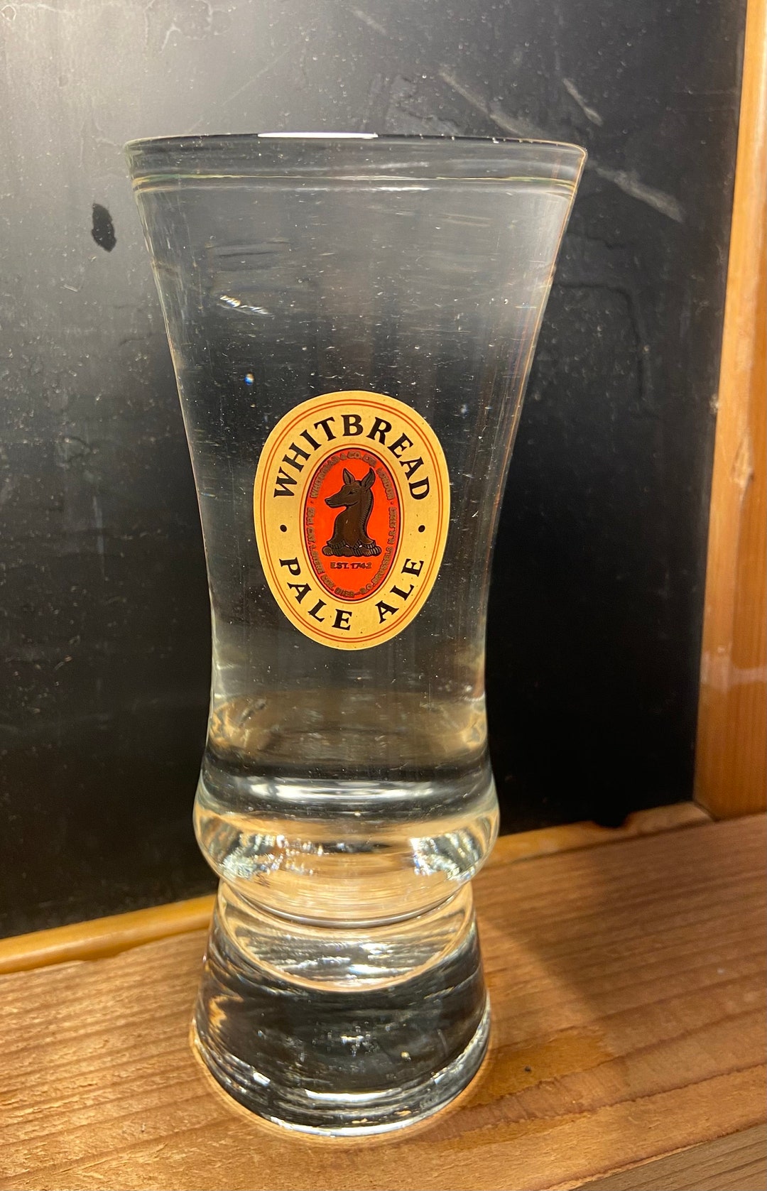 Rare Vintage Belgian Beer Glass Whitbread Belgian Pale Ale Logo 12 Oz ...