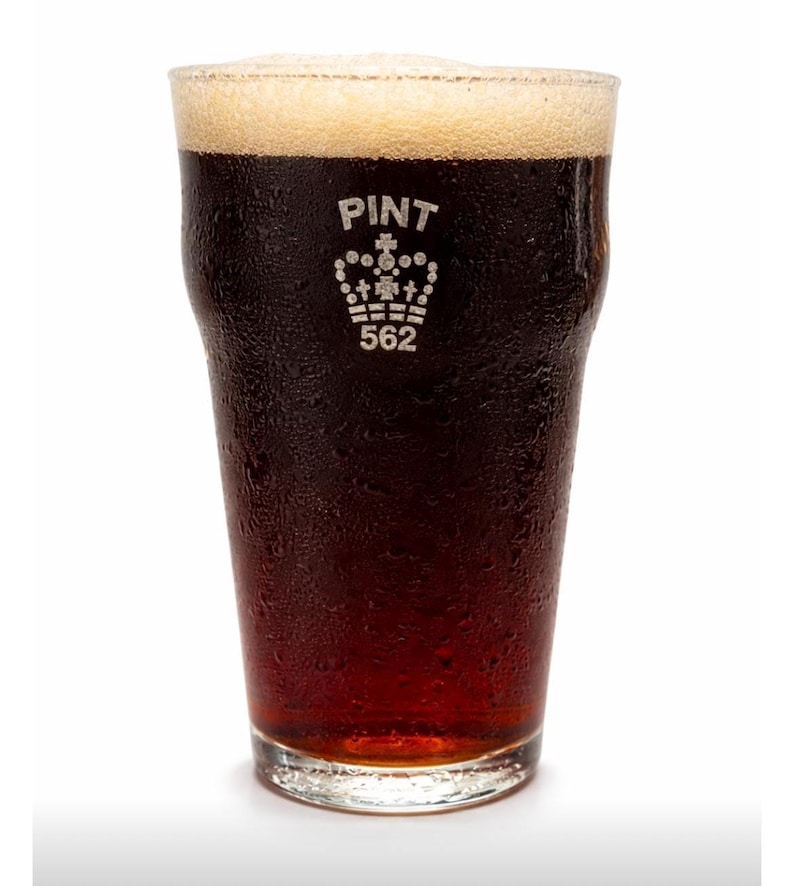 British Crown Imperial Pint Glass Etched England Beer Glass 20 Oz - Etsy