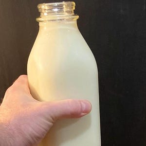 Vintage Style Glass Quart Milk Bottle 32 Oz Retro Milk Jug - Etsy