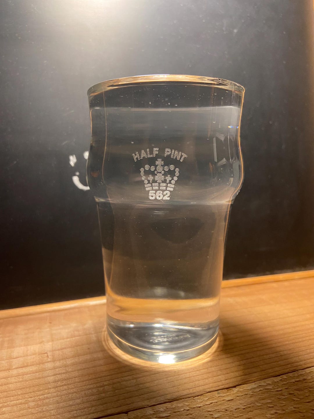 British Stamped Crown Half Pint Glass England Pub 8 Oz - Etsy