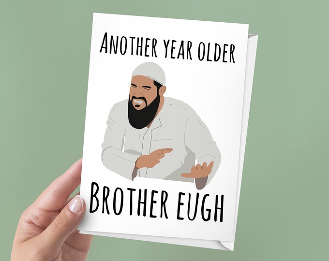 Brother Eugh Birthday Card Meme Happy Birthday Personalised Greetings ...