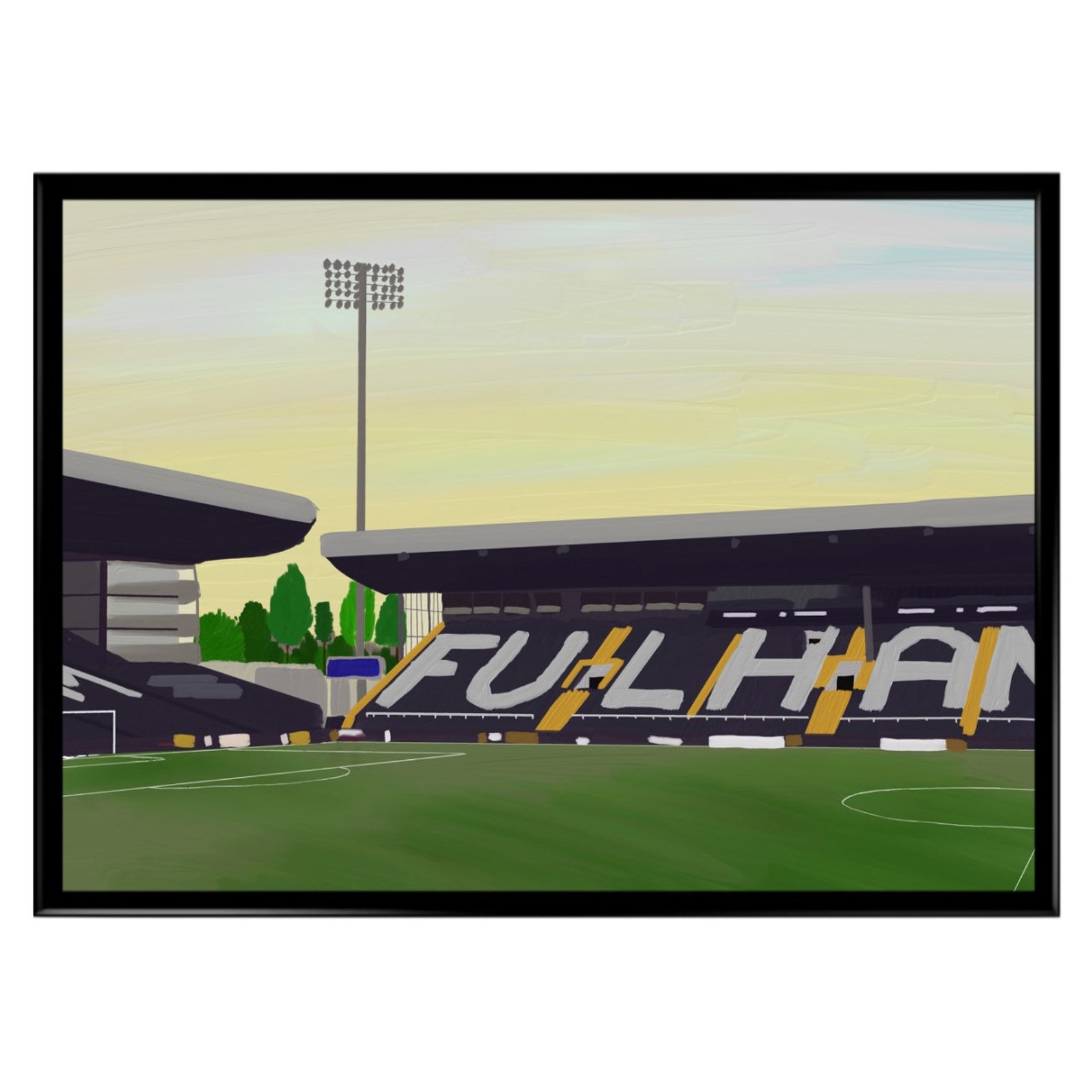 Hammersmith Stand Poster Fulham FC Poster | Etsy