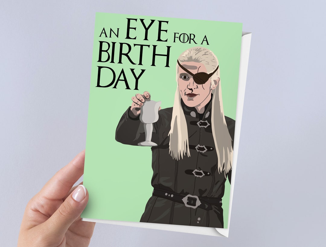 Targaryen Birthday Card Aemond House of the Dragon Happy Birthday ...
