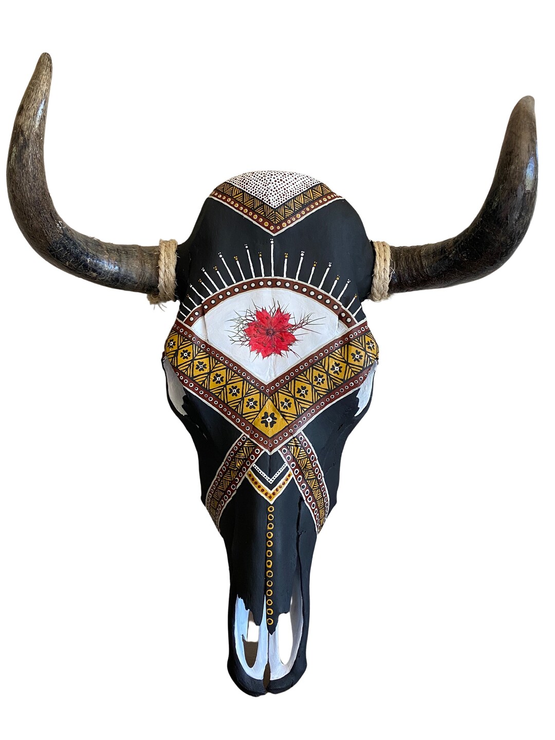 Painted Cow Skull: Discovery - Etsy