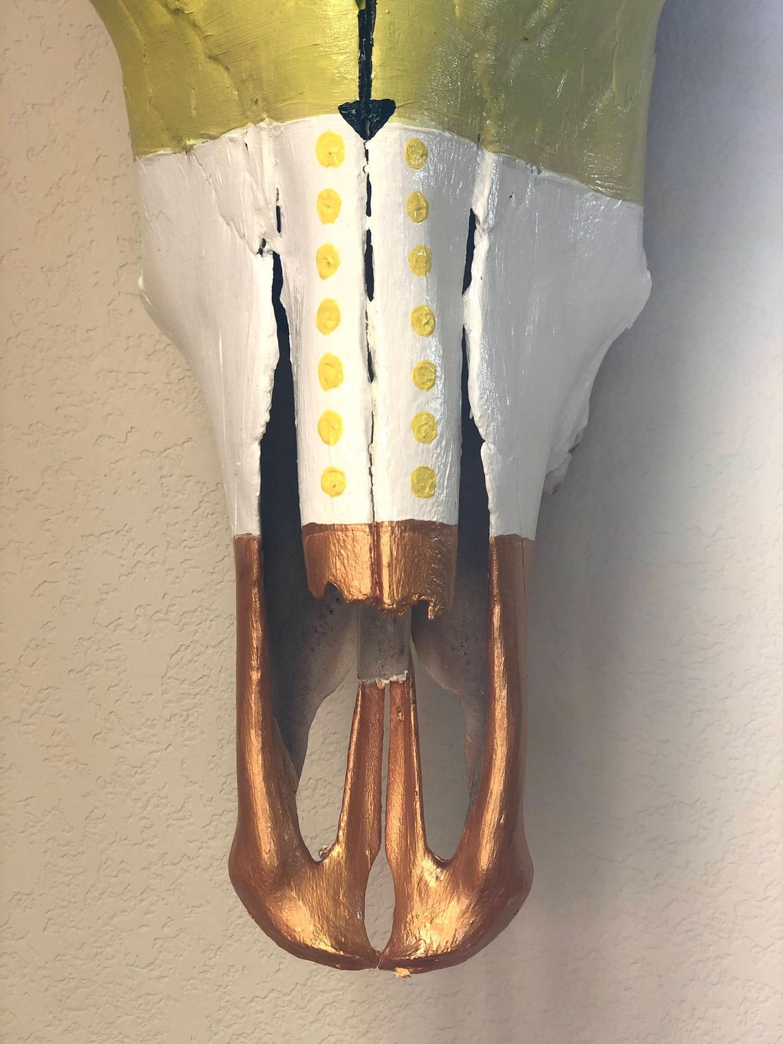 Cow Skull Handmade Western Design Wall Mounted Tribal Skull | Etsy