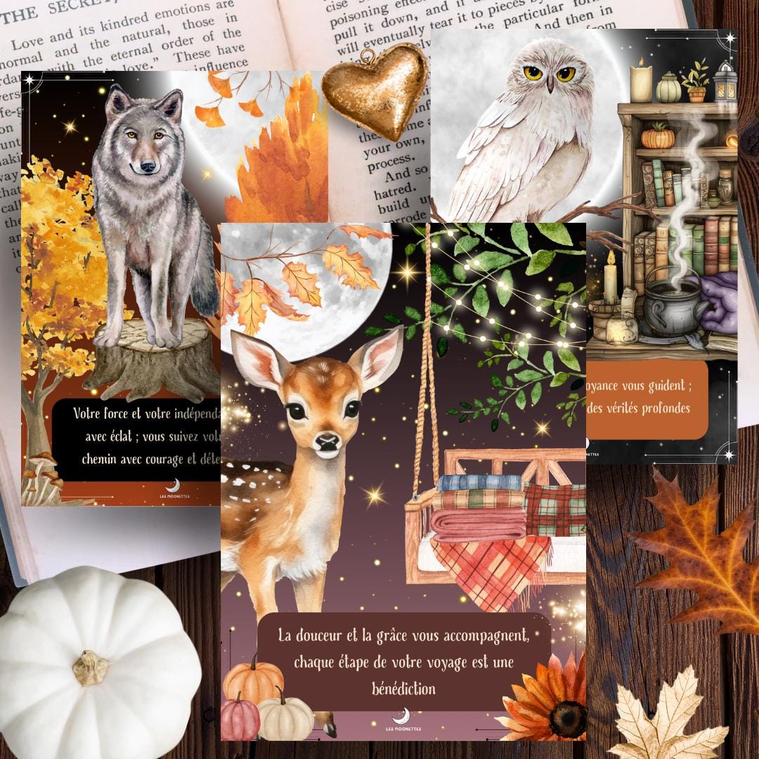 32 Positive Encouragement Cards "the Wonderful Animals and Spirits of ...