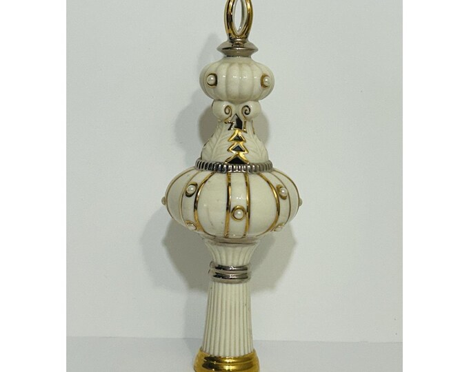 Lenox Florentine and Pearl Christmas Tree Topper 10" - Etsy