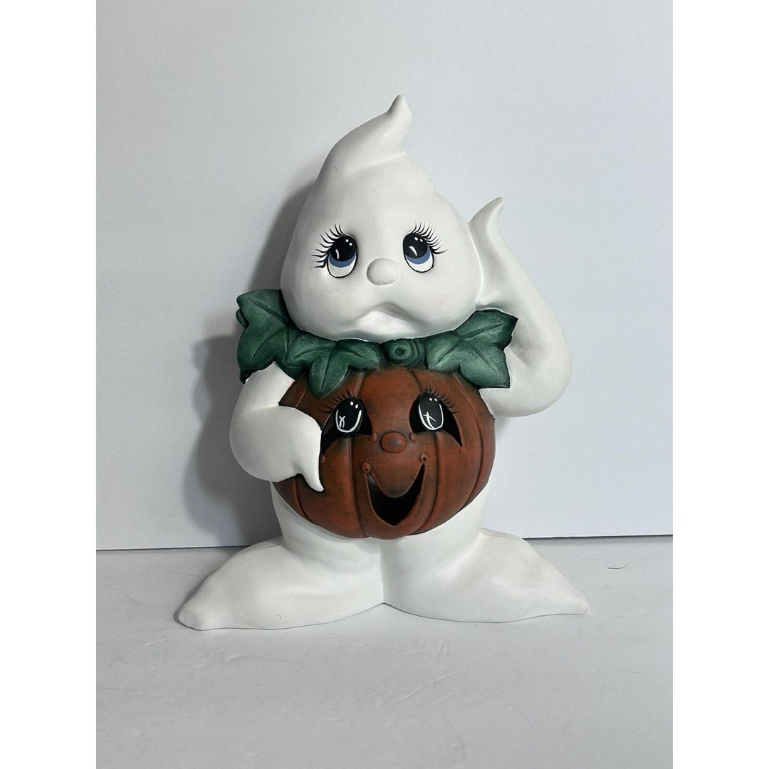 Halloween Ghost Jack O Lantern Light Hobbiest Ceramic Needs Light - Etsy