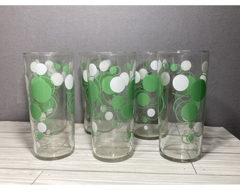 Green Ice Tea Glasses - Etsy