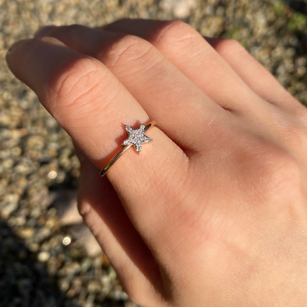 Star Engagement Ring - Etsy