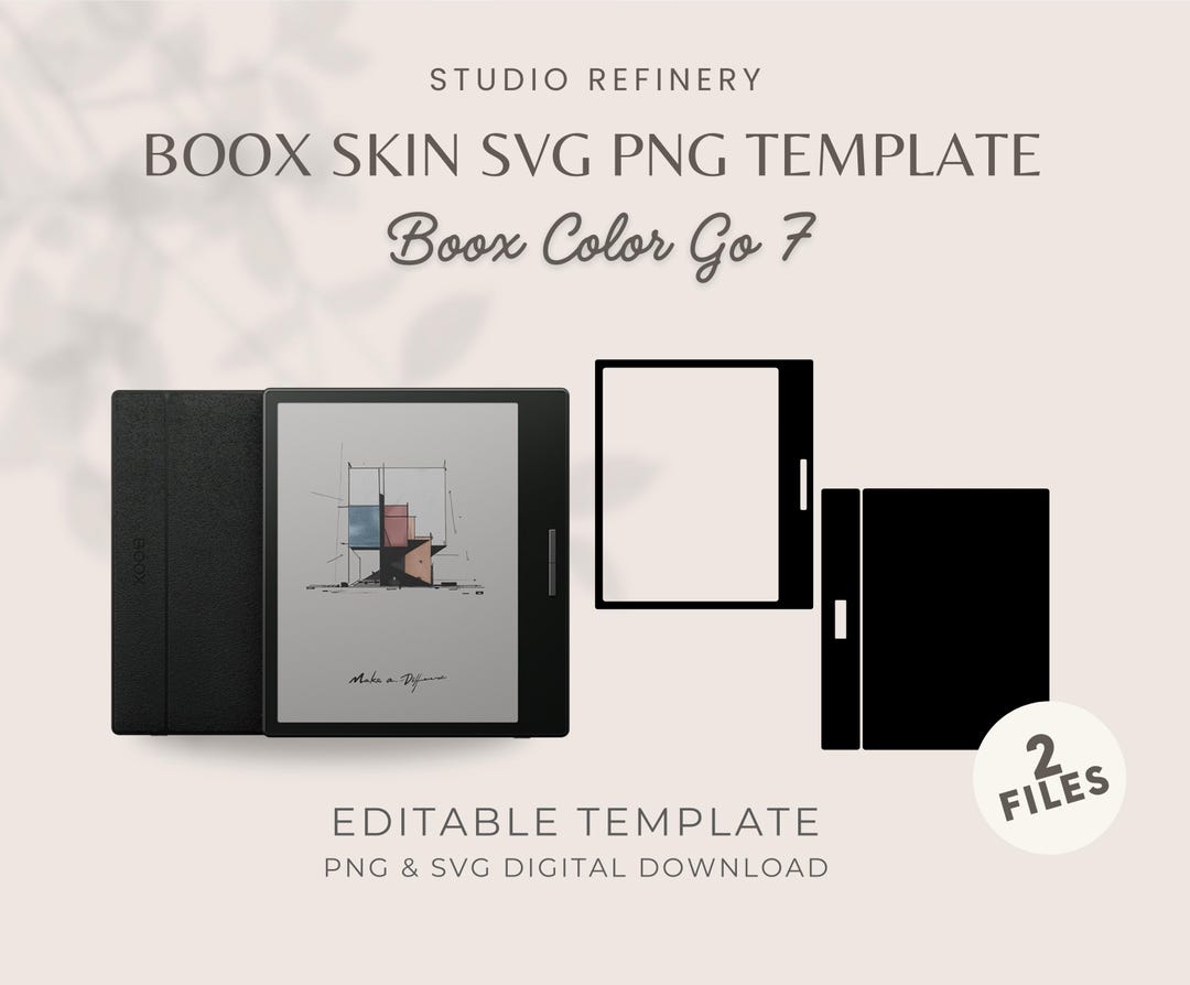 Boox Color Go 7 2024 Skin Cut File Template PNG SVG - Etsy