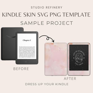Kindle Basic 2018 Skin Template SVG PNG - Etsy