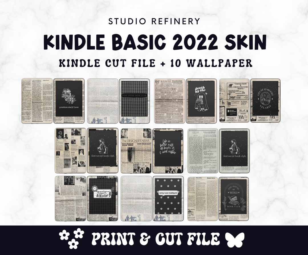 10 Newspaper Kindle Skin, Aesthetic Skins for Amazon Kindle Basic ...